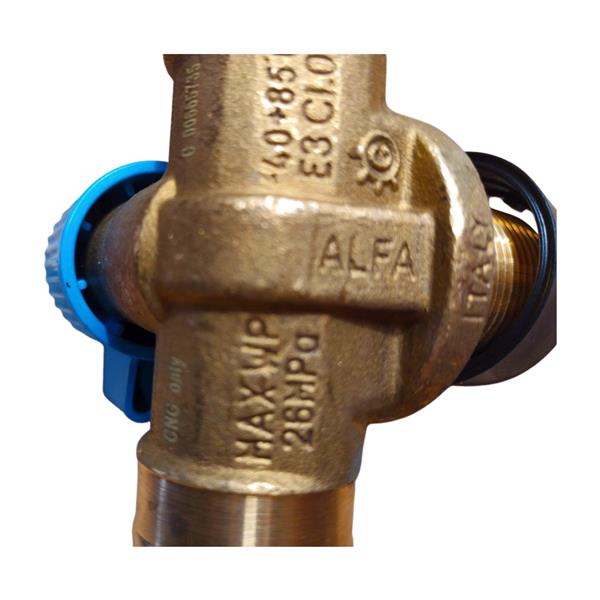 OMB manual valve for CNG tank with W28.8 fitting | LPG-CNG Van Meenen